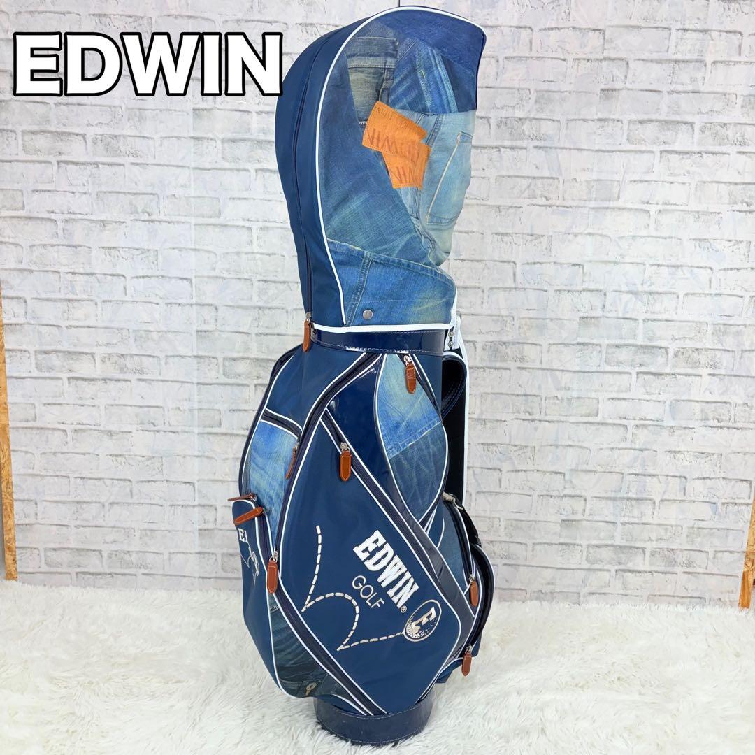 EDWIN デニム風 キャディバッグ 希少 エドウィン ジーパン ジーンズ 美品