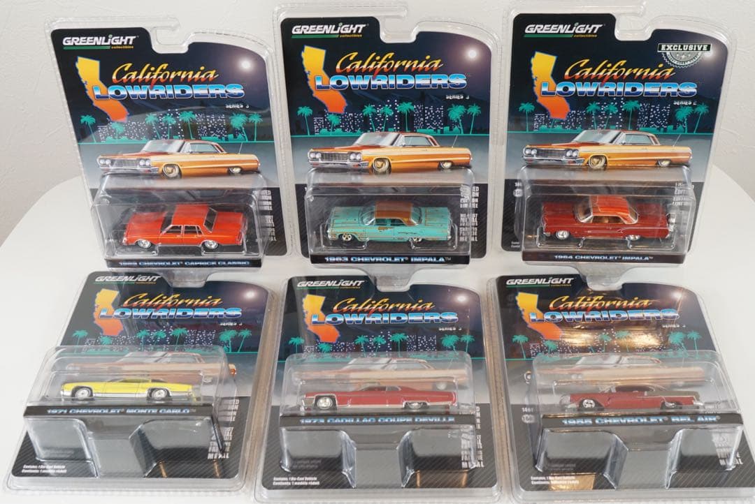 GREENLIGHT California Lowriders 6台セット