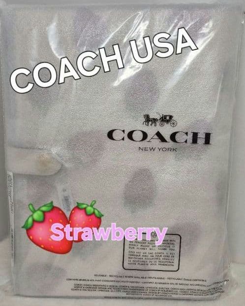 COACH いちご柄 ノートカバー♡リングノート付き ♡ラスイチ