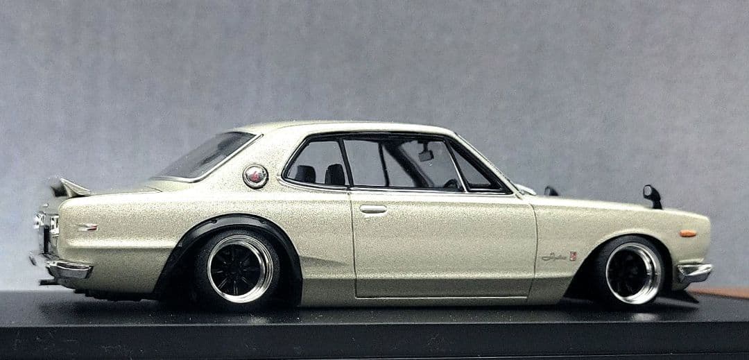 1/43　スカイライン改　ハコスカ2Dr　ワタナベ　ホイール　アルミ製　深リム