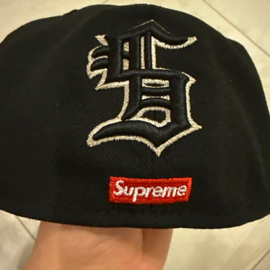 Supreme 59FIFTY ブラック キャップ 7 1/8