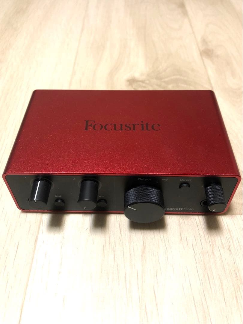 Focusrite Scarlett SoloGen4オーディオインターフェイス