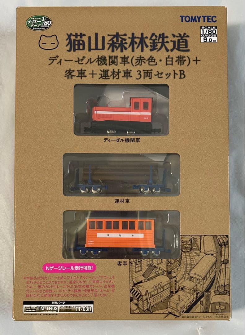 TOMYTEC 猫山森林鉄道 セットB,C,D,E 4セットナローゲージ1/80