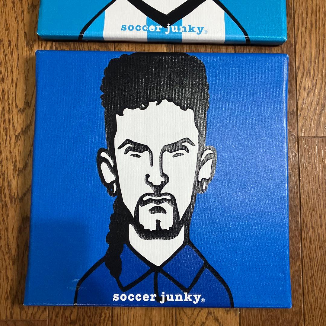 soccer junky サッカー選手 メッシ　バッジョ キャンバスアート