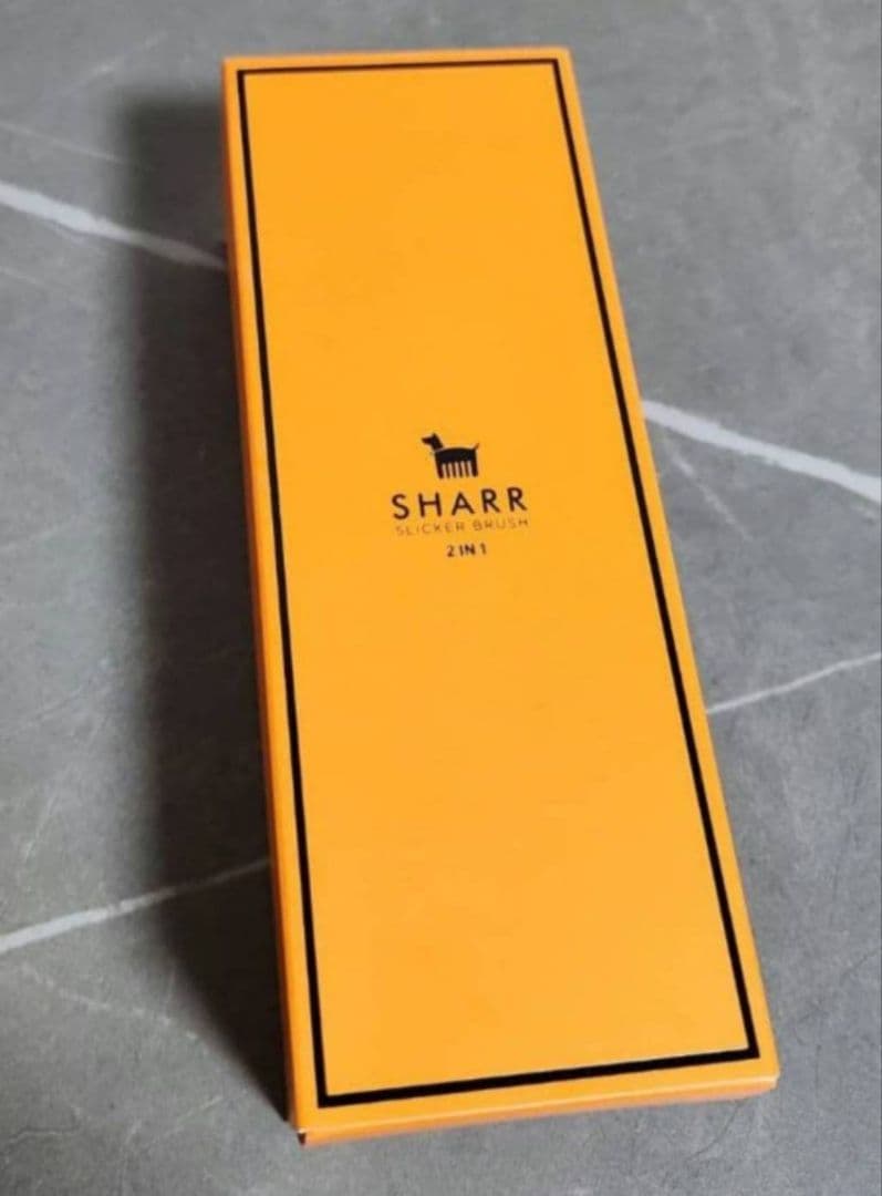 新品未使用 SHARR ブラシ 黒 オレンジ