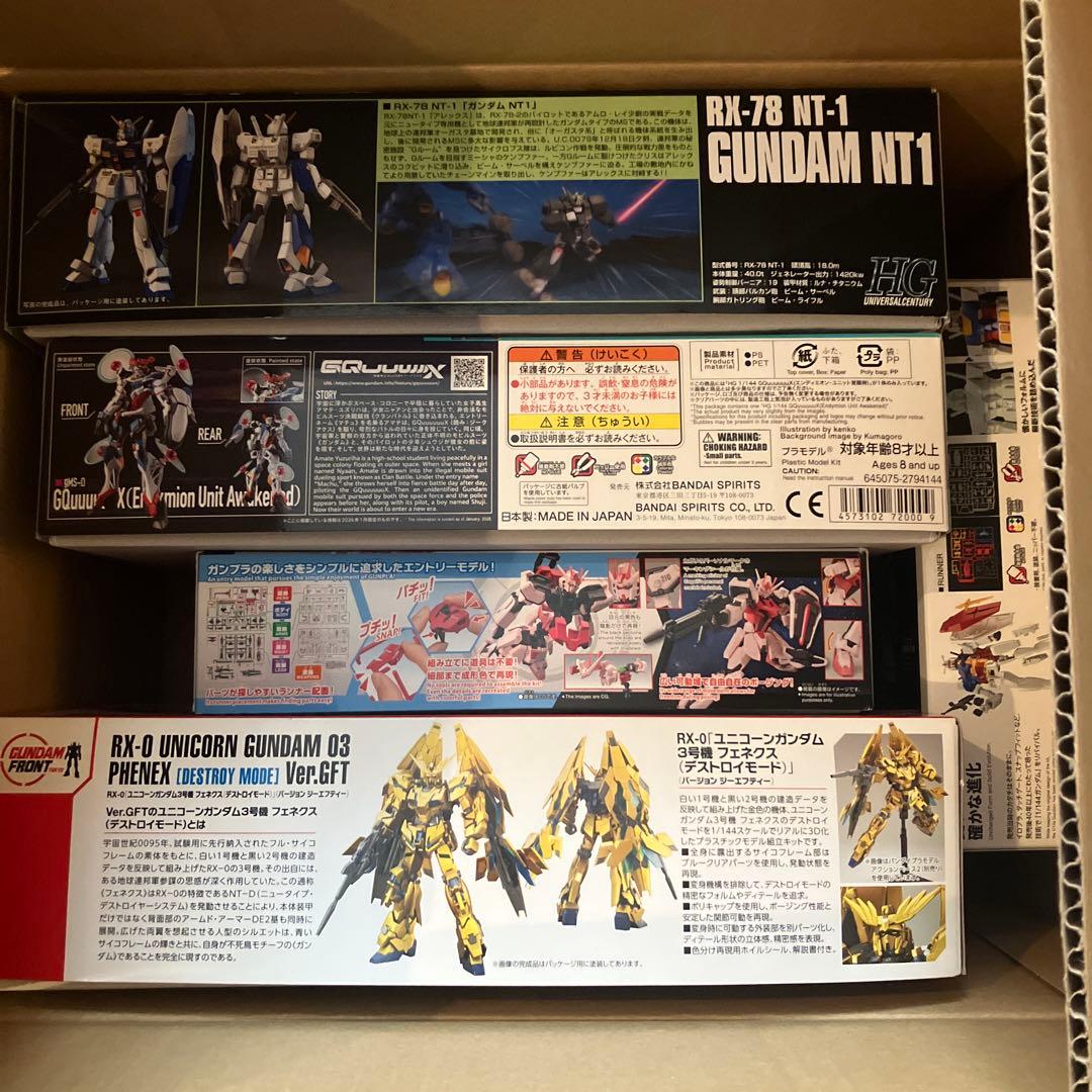 HG 1/144 フェネクス NT-1ガンダム他