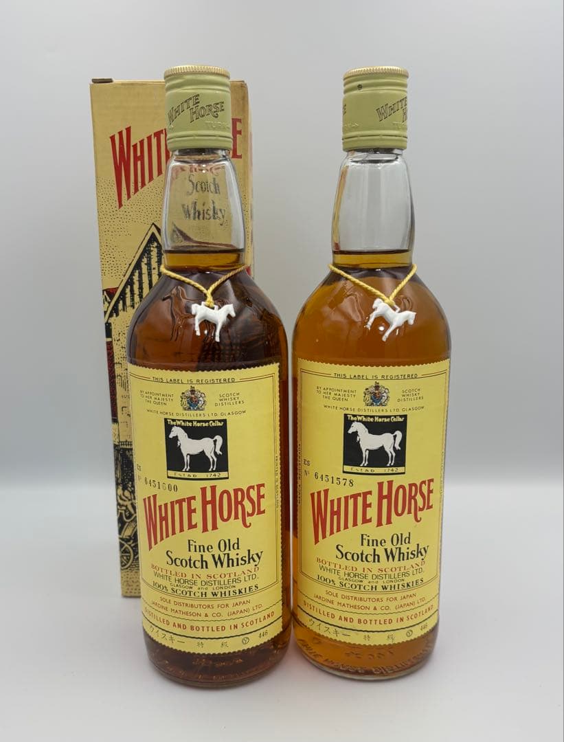 未開栓 WHITE HORSE ファインオールド 760ml 特級 2本 古酒