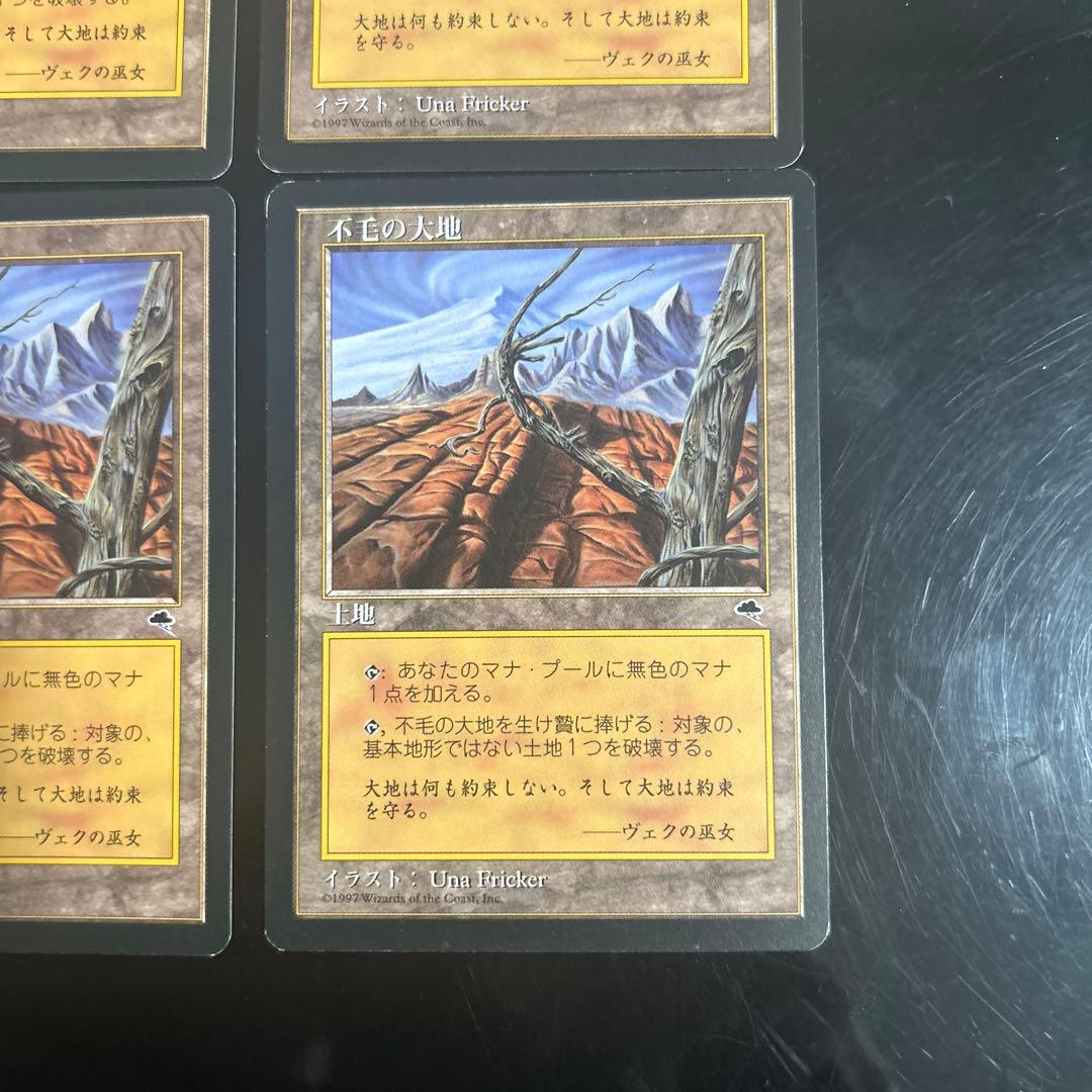 不毛の大地　4枚セット　MTG