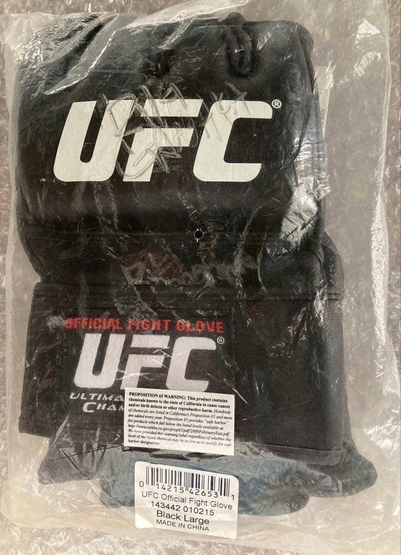M*l様 UFC OFFICIAL GLOVE 福田力 直筆サイン入り KRAZ