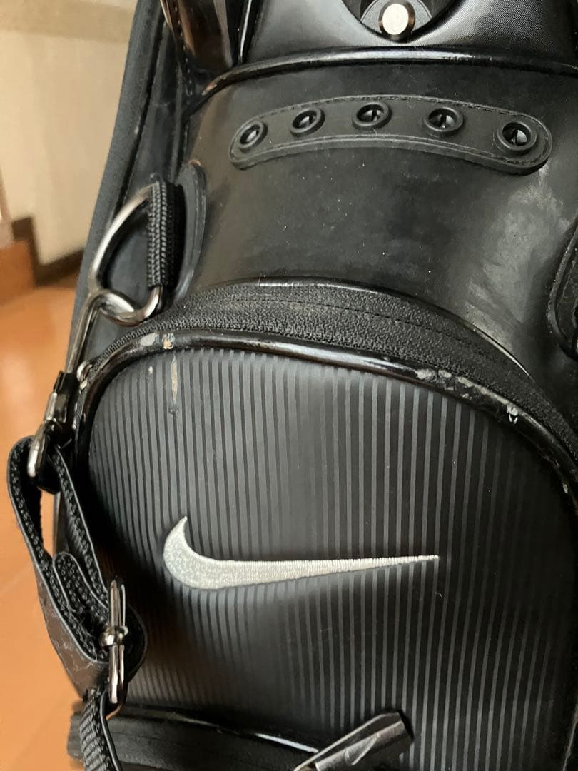 Nike Golf キャディバッグ 黒 光沢仕上げ