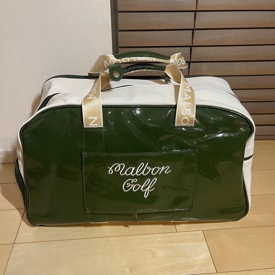 MALBON GOLF マルボンゴルフ ボストンバッグ ゴルフバッグ エナメル緑