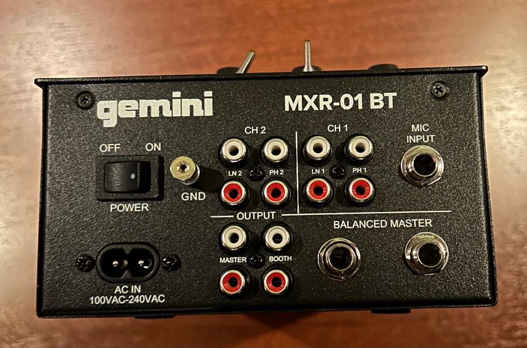 Gemini MXR-01 BT DJミキサーDJ Mixer