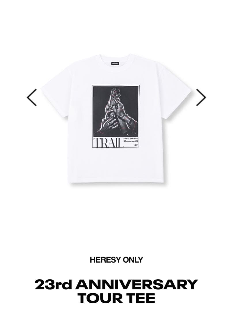 ミュージシャン Heresy Only 23rd ANNIVERSARY TOUR TEE