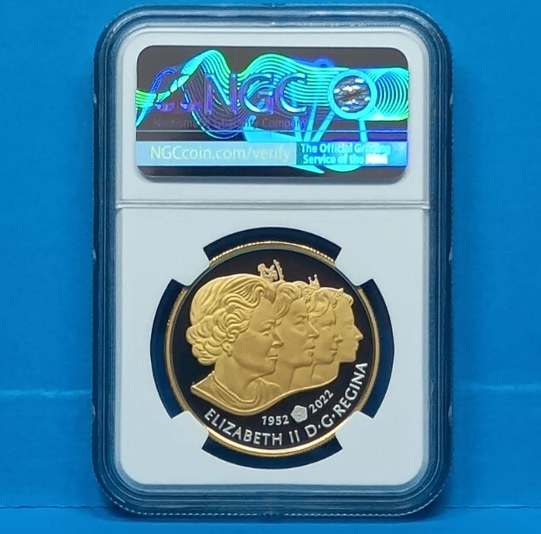 2022 大英帝国王冠 Gilt $1 プルーフ銀貨 NGC PF70UCFR