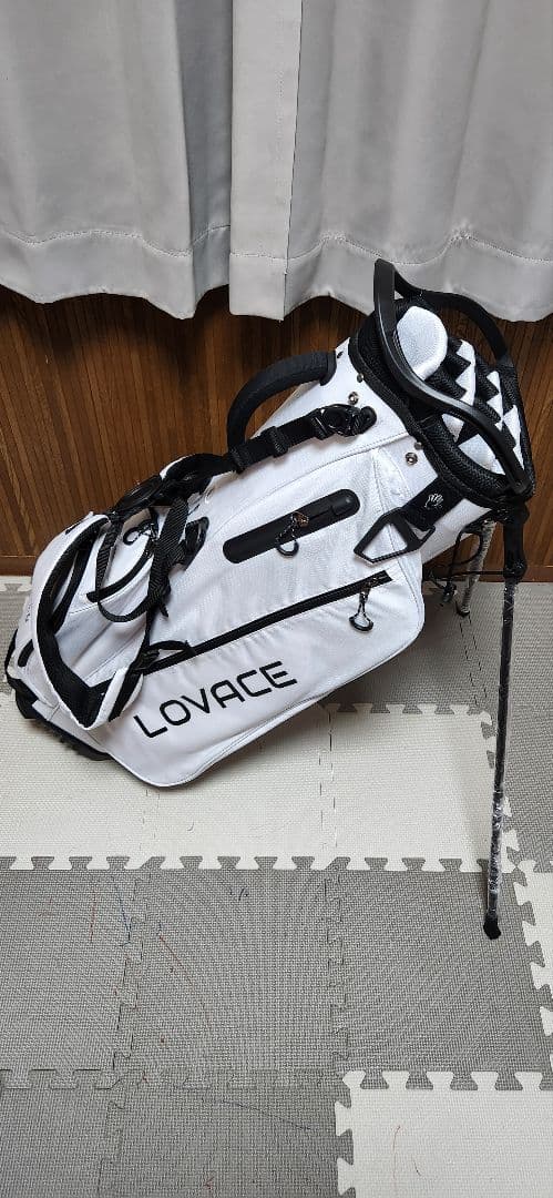 【新品未使用】14分割 LOVACE 白 キャディバッグ