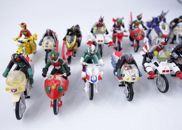 特撮キャラクター 仮面ライダー バイクキャラウィール 20体 合金