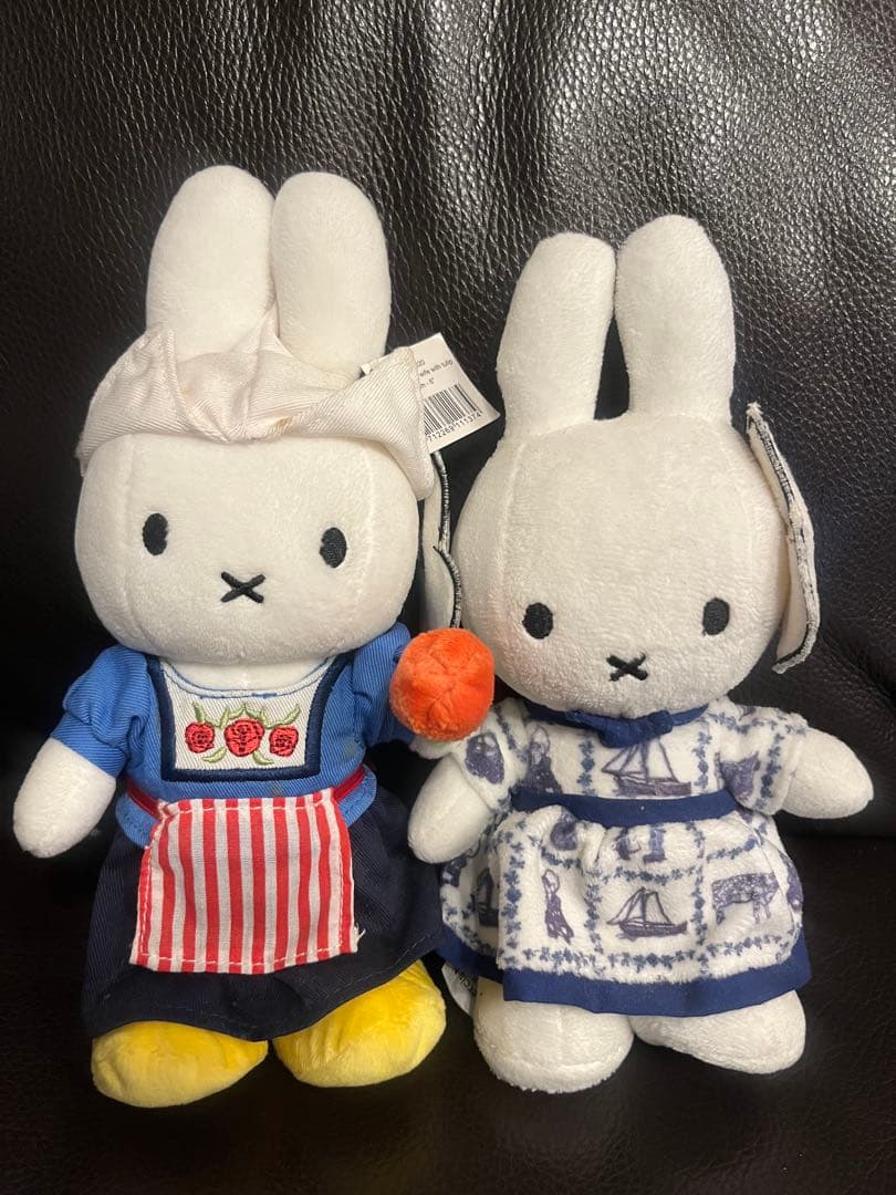 オランダ限定　ミッフィー　ぬいぐるみ　2体セット　ディックブルーナ　Miffy