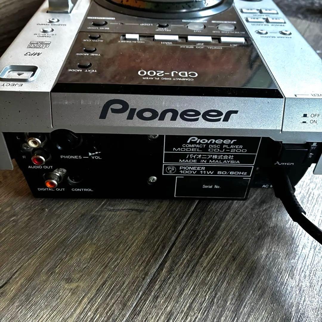 Pioneer CDJ-200 MP3対応 2台セット