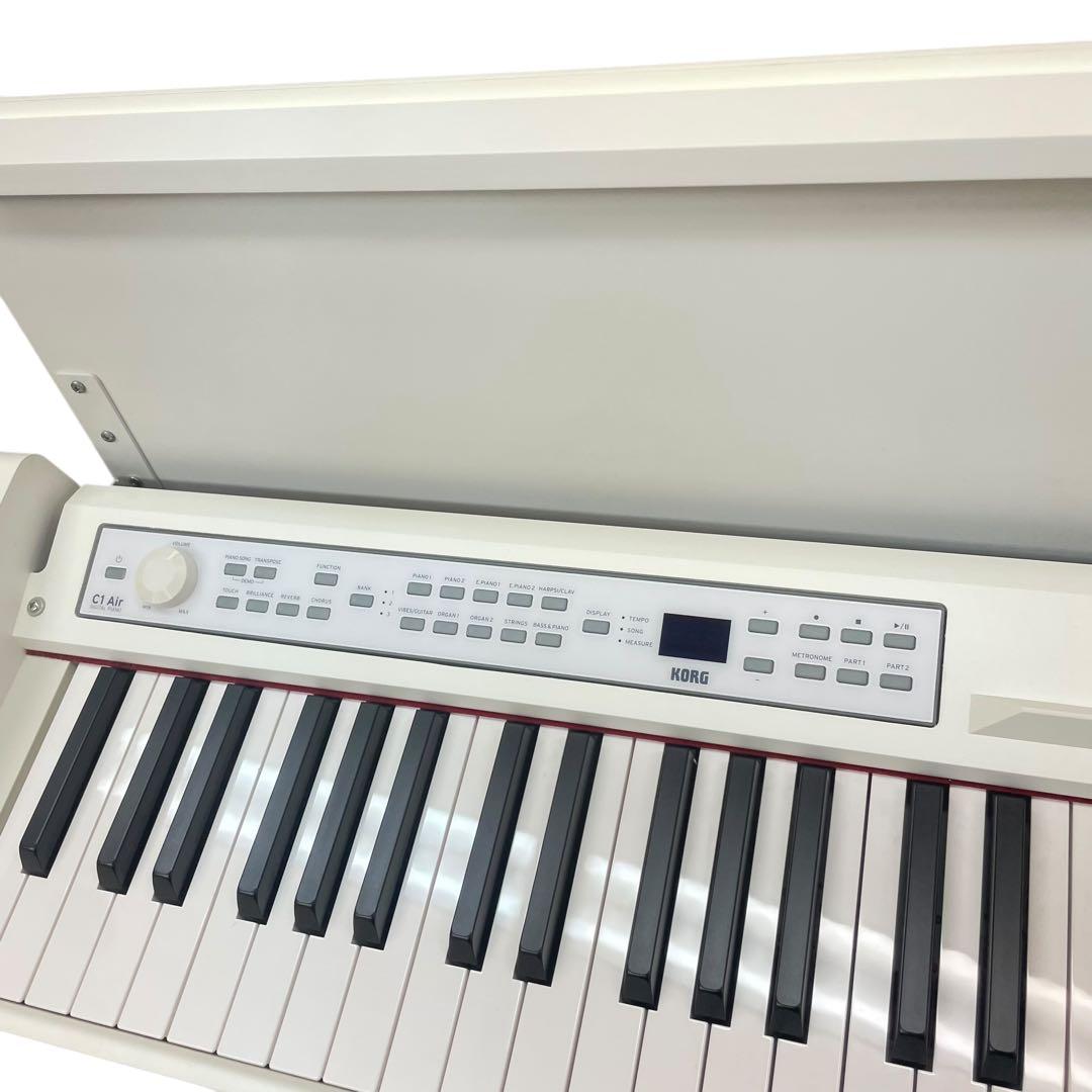 松井咲子カバー付き KORG C1 Air 88鍵 ホワイトデジタルピアノ