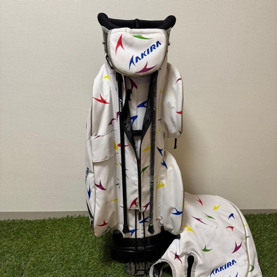 AKIRA アキラ キャディバッグ ゴルフバッグ スタンド式 2018年式