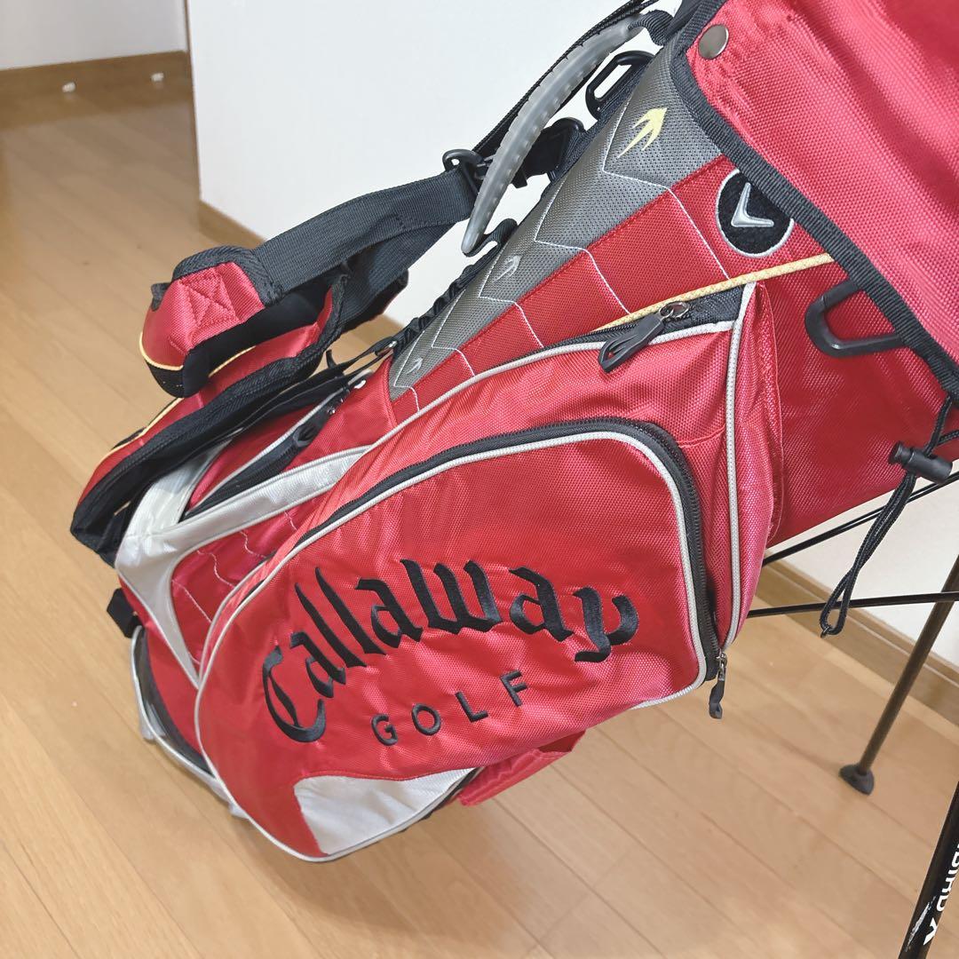 K378 Callaway スタンドキャディバック 赤 軽量