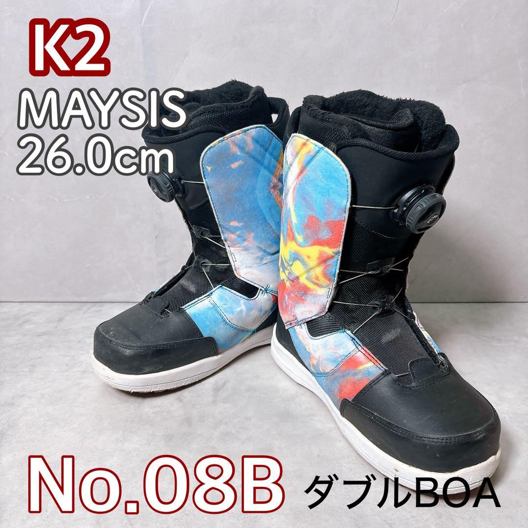 08B 26.0cm K2 MAYSIS ダブルBOA スノーボードブーツ