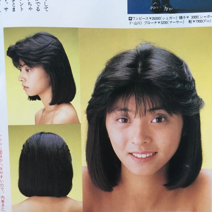 【画像確認用出品】明星 ヘアカタログ 87冬号 1987 本田美奈子 渡辺満里奈