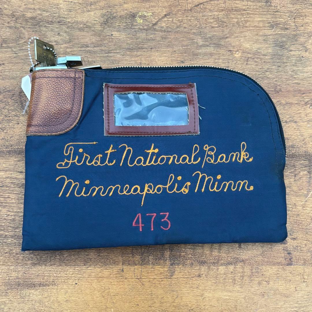 アンティーク雑貨 U.S.A. VINTAGE Bank Deposit Bag