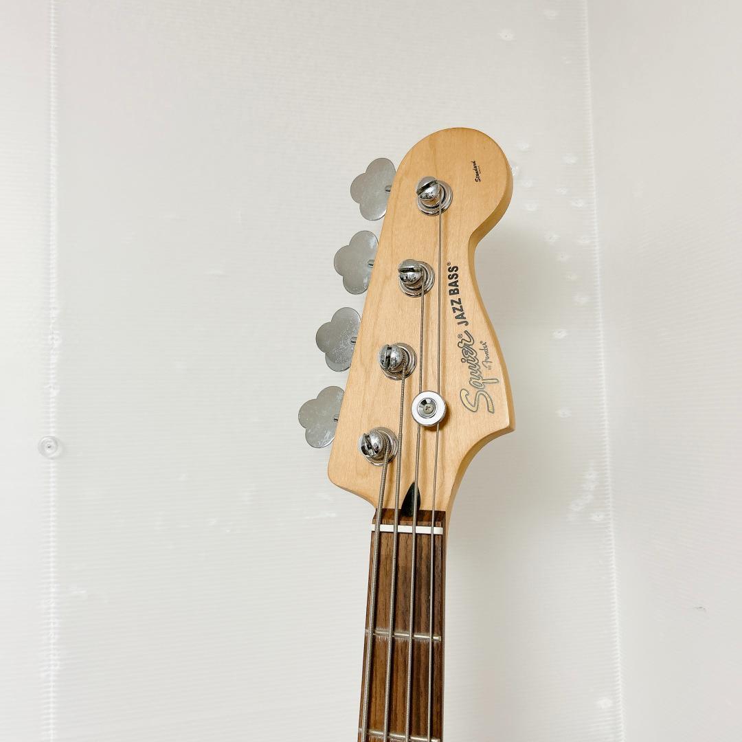 美品 Squier スクワイヤー ジャズベース ジャズベ 赤 レッド