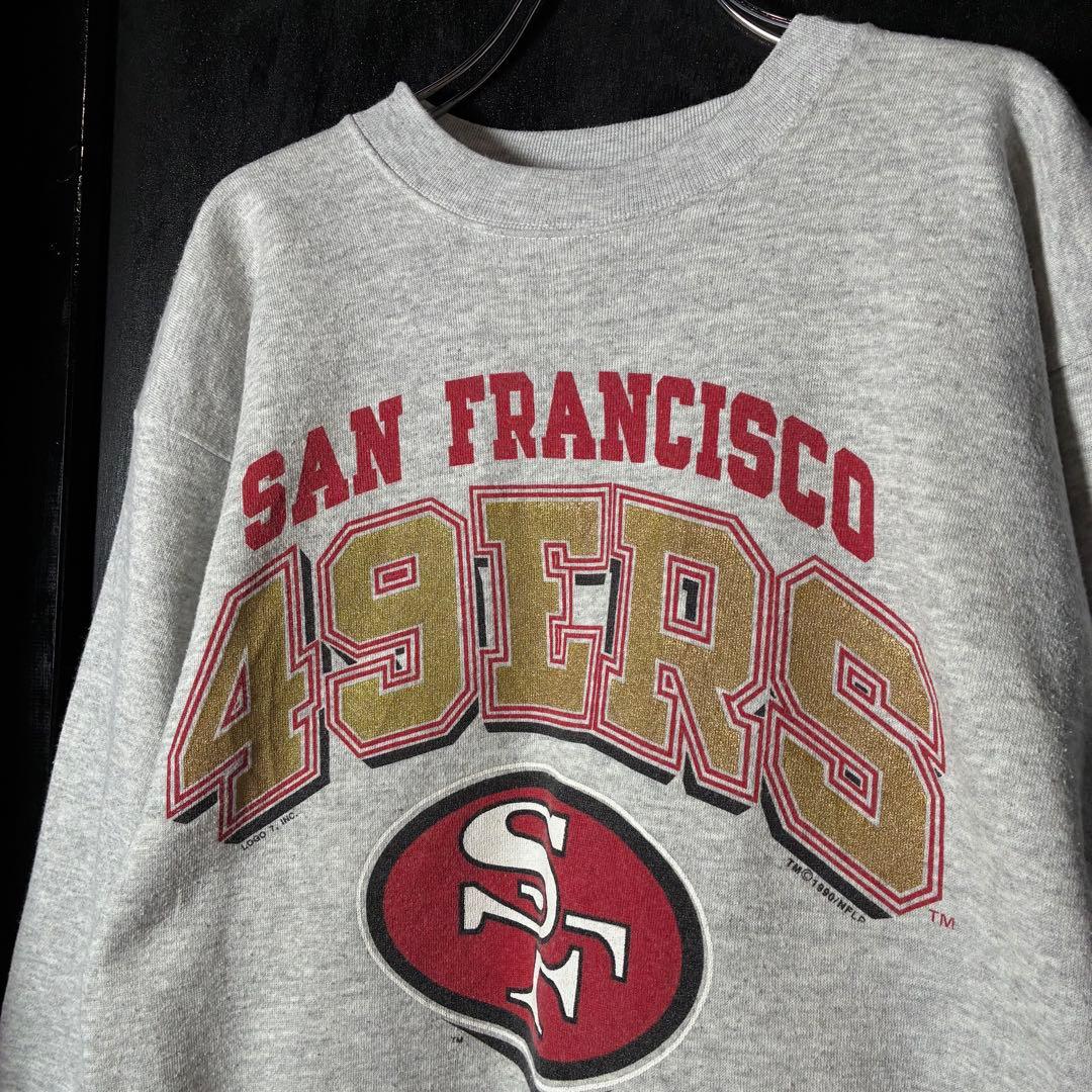 【90s USA製】SAN FRANCISCO 49ERS スウェット　グレー