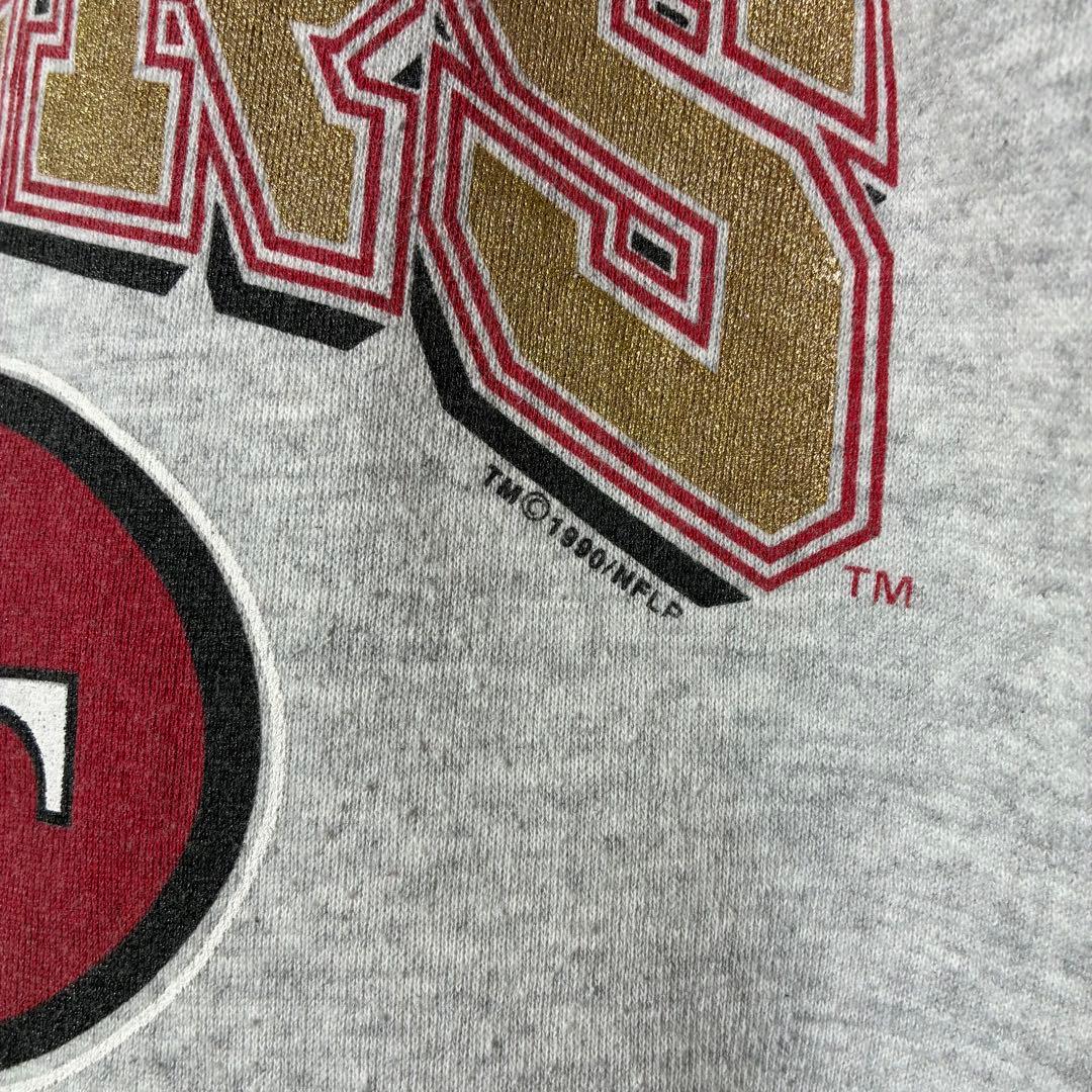 【90s USA製】SAN FRANCISCO 49ERS スウェット　グレー