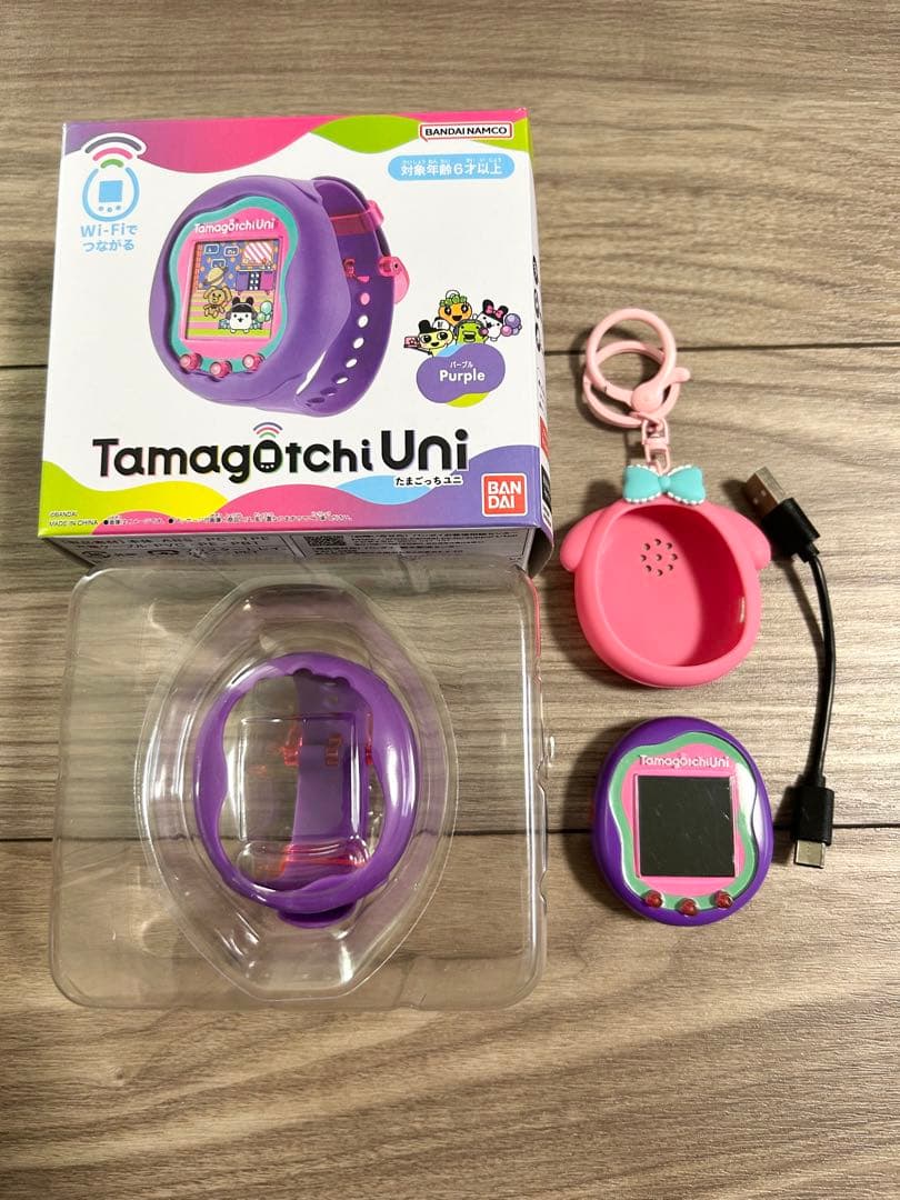 BANDAI Tamagotchi Uni 紫　マイメロディシリコンケース付き
