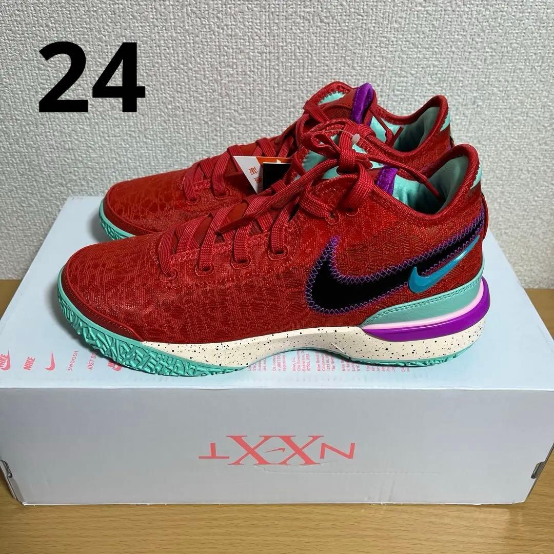 新品 ZOOM LEBRON NXXT GEN EP 赤 24cm