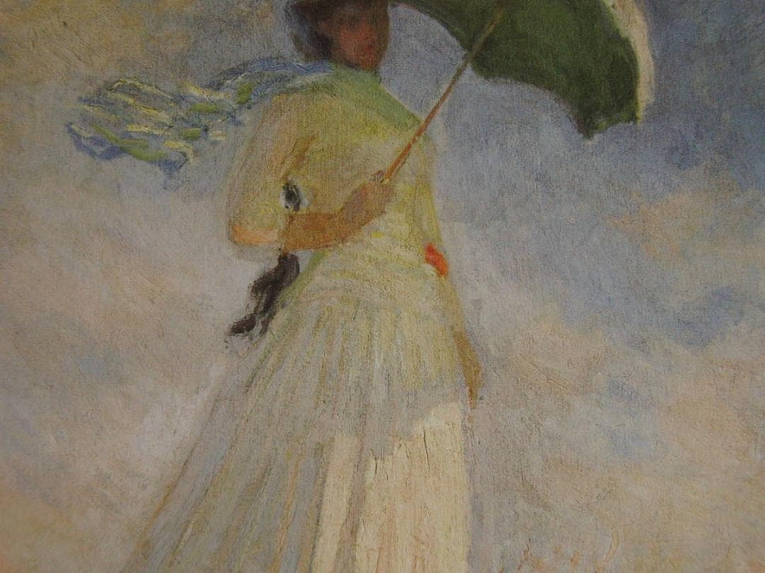 クロード・モネ「Woman with Umbrella Turned to th