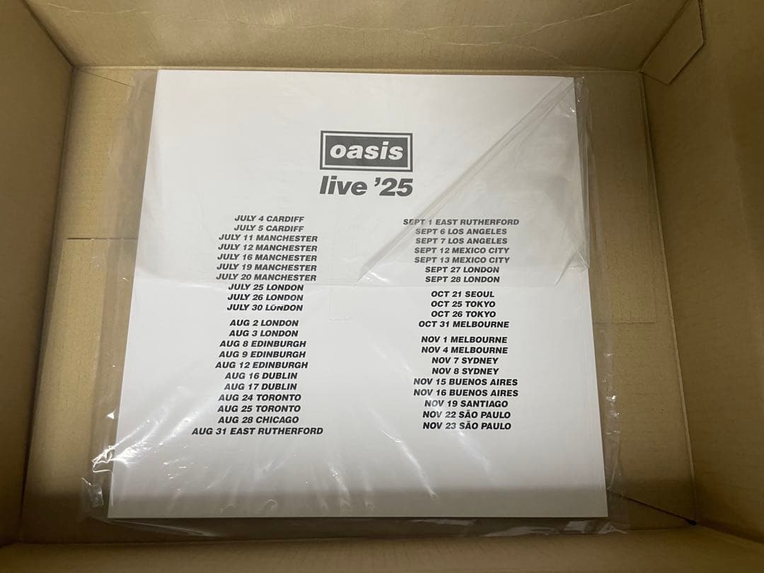 oasis live '25 未開封