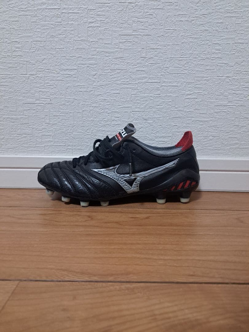 Mizuno サッカーシューズ 黒/赤24.0