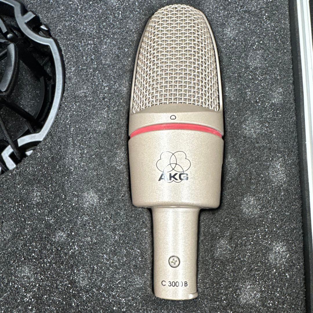 AKG C3000B コンデンサーマイク ショックマウント＋純正ケース付