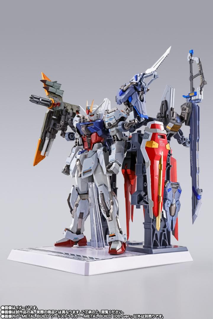 メタルビルド　ストライクガンダム10th　本体＋3種ストライカーセット
