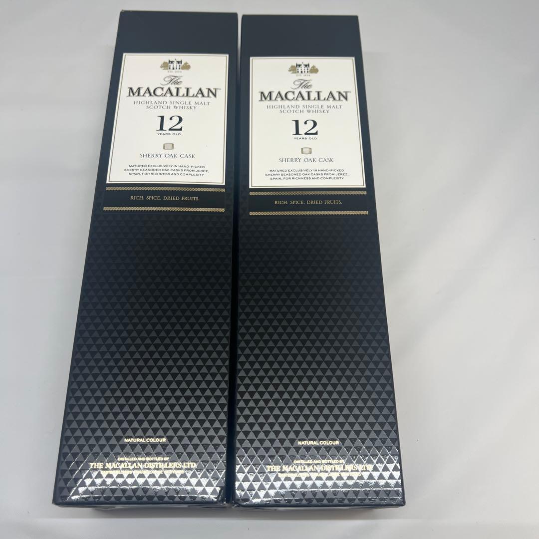 ザ・マッカラン MACALLAN 12年 シェリーオークカスク 2本セット
