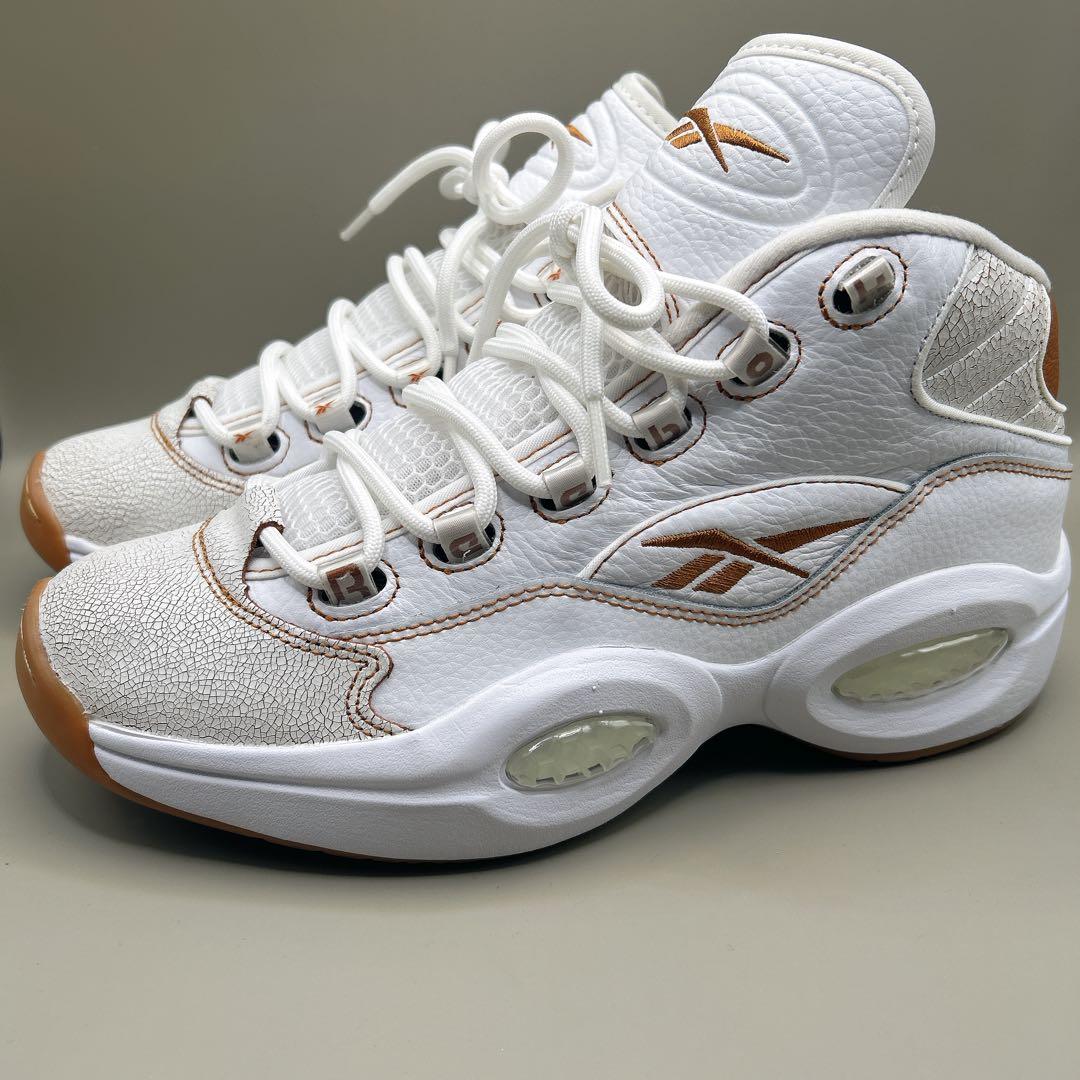 ★Reebok★QUESTION MID 27cm ホワイト ブラウン