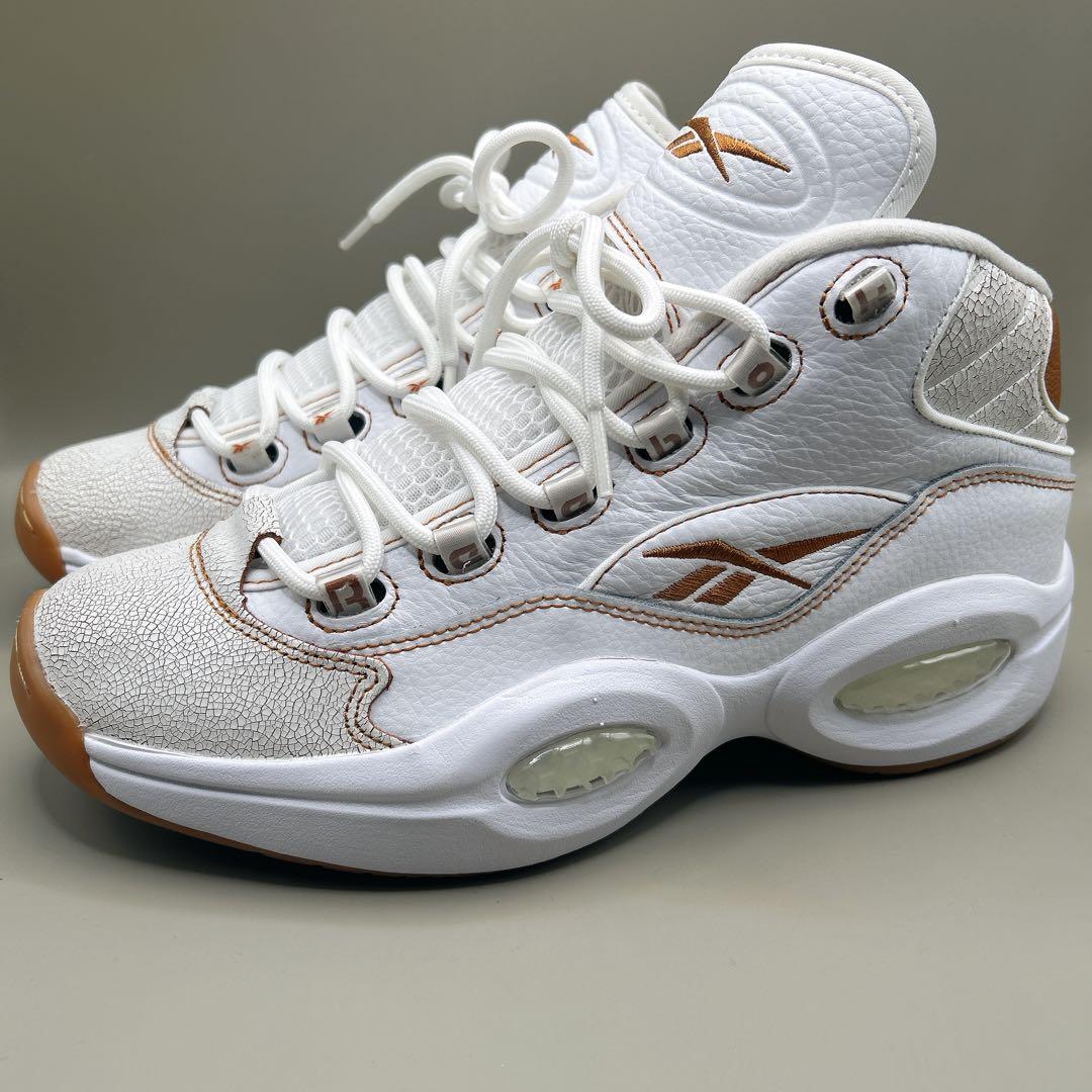 ★Reebok★QUESTION MID 27cm ホワイト ブラウン