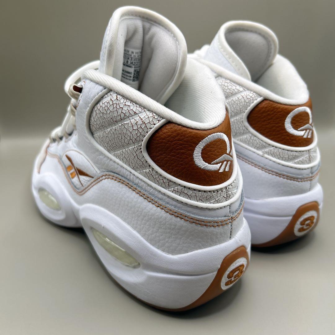 ★Reebok★QUESTION MID 27cm ホワイト ブラウン