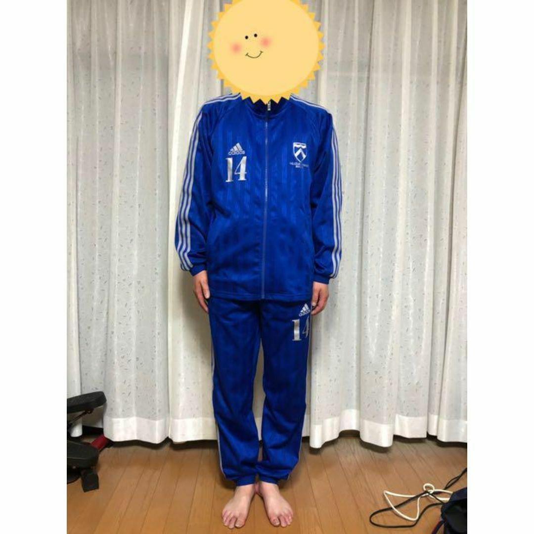 岡崎城西ジャージ上下セット ハーフパンツ3点 adidas 青色 メンズ ウエア