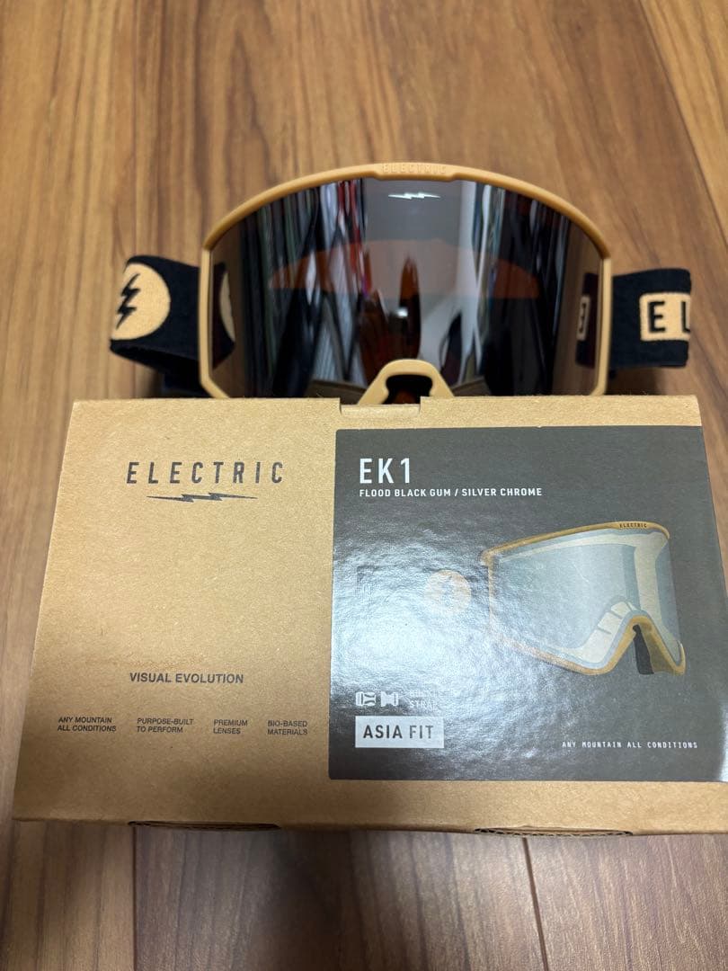 美品 Electric EK1 ゴーグル Flood Black Gum