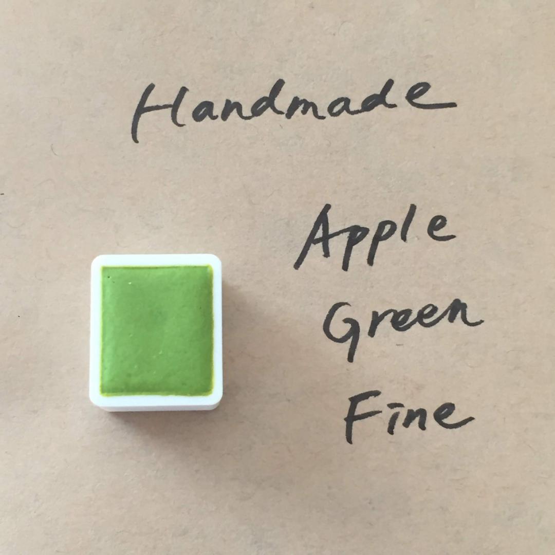 自家製絵の具Apple Green Fine ハーフパン