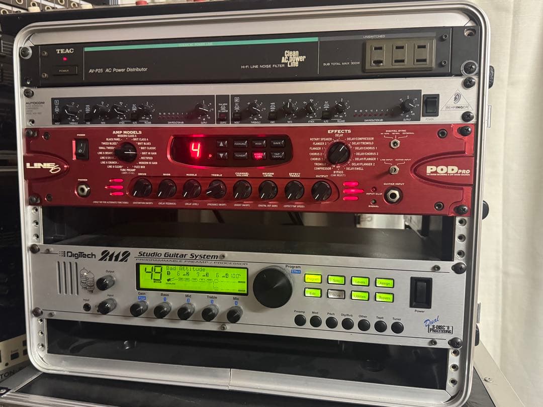 極美品DigiTech GSP-2112 LINE POD pro説明書ラック付