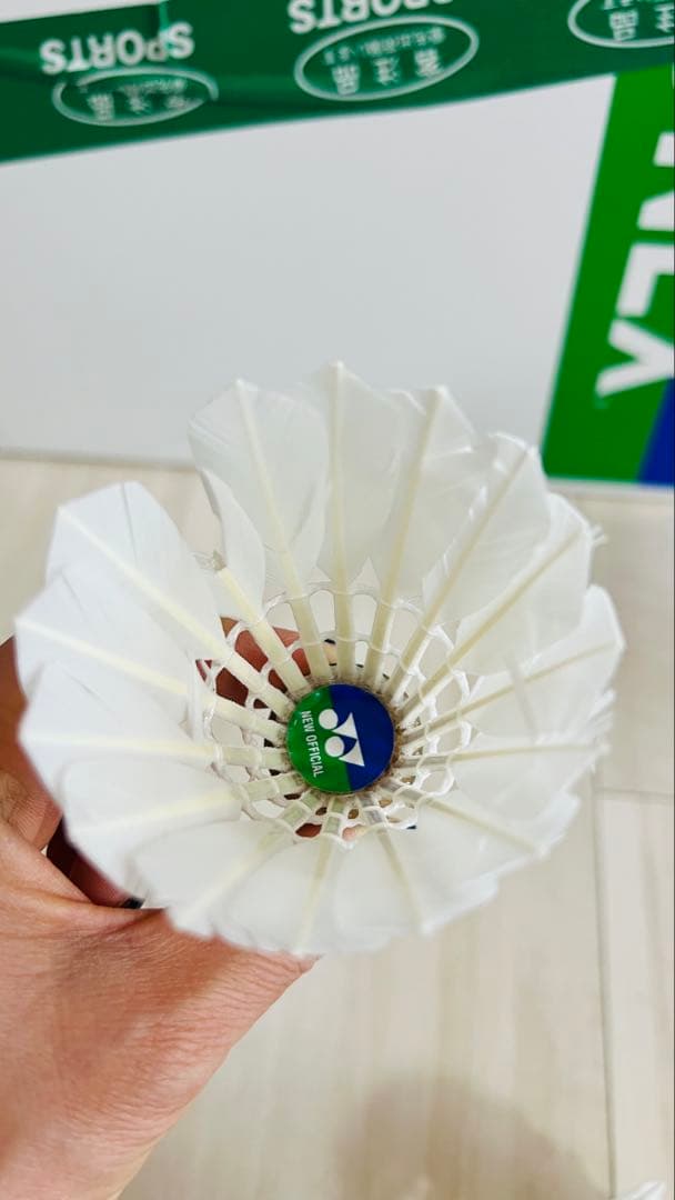 NEW OFFICIALバドミントンシャトル中古10本セット　ニューオフィシャル