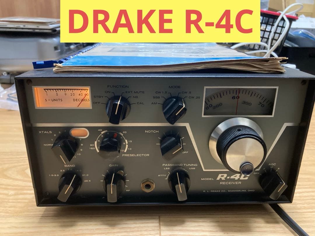 E) DRAKE R-4C アマチュア無線機