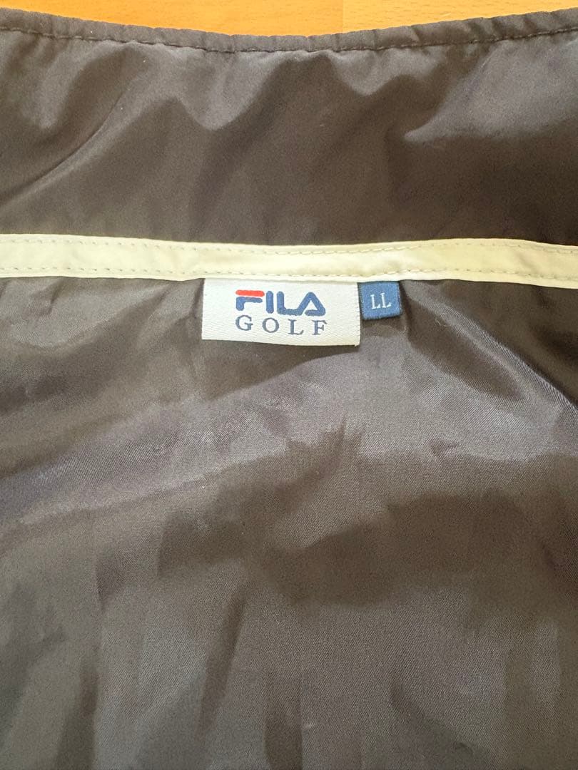 FILA GOLF ブラック　ジャケット　パンツ　セット　LLサイズ