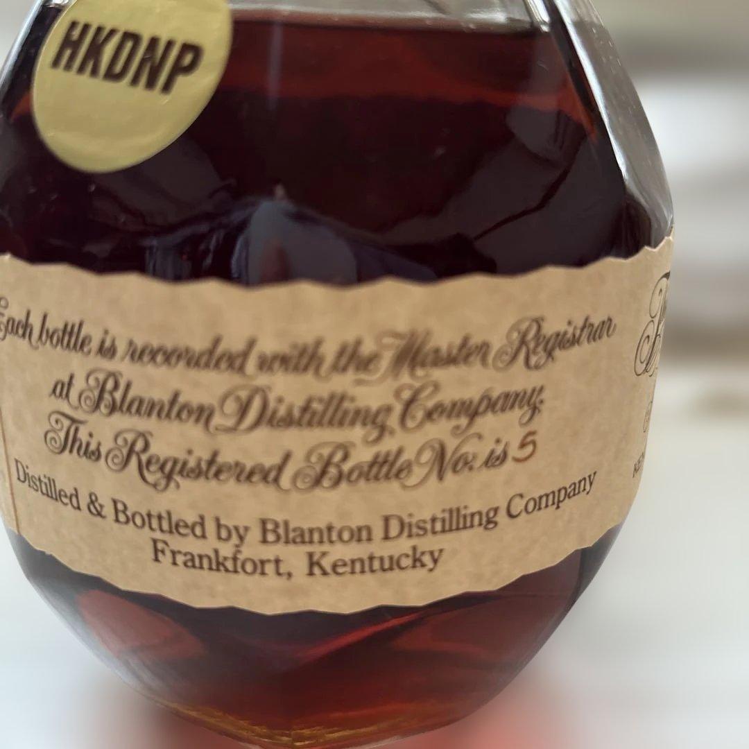 Blanton's ウイスキー ボトル番号5